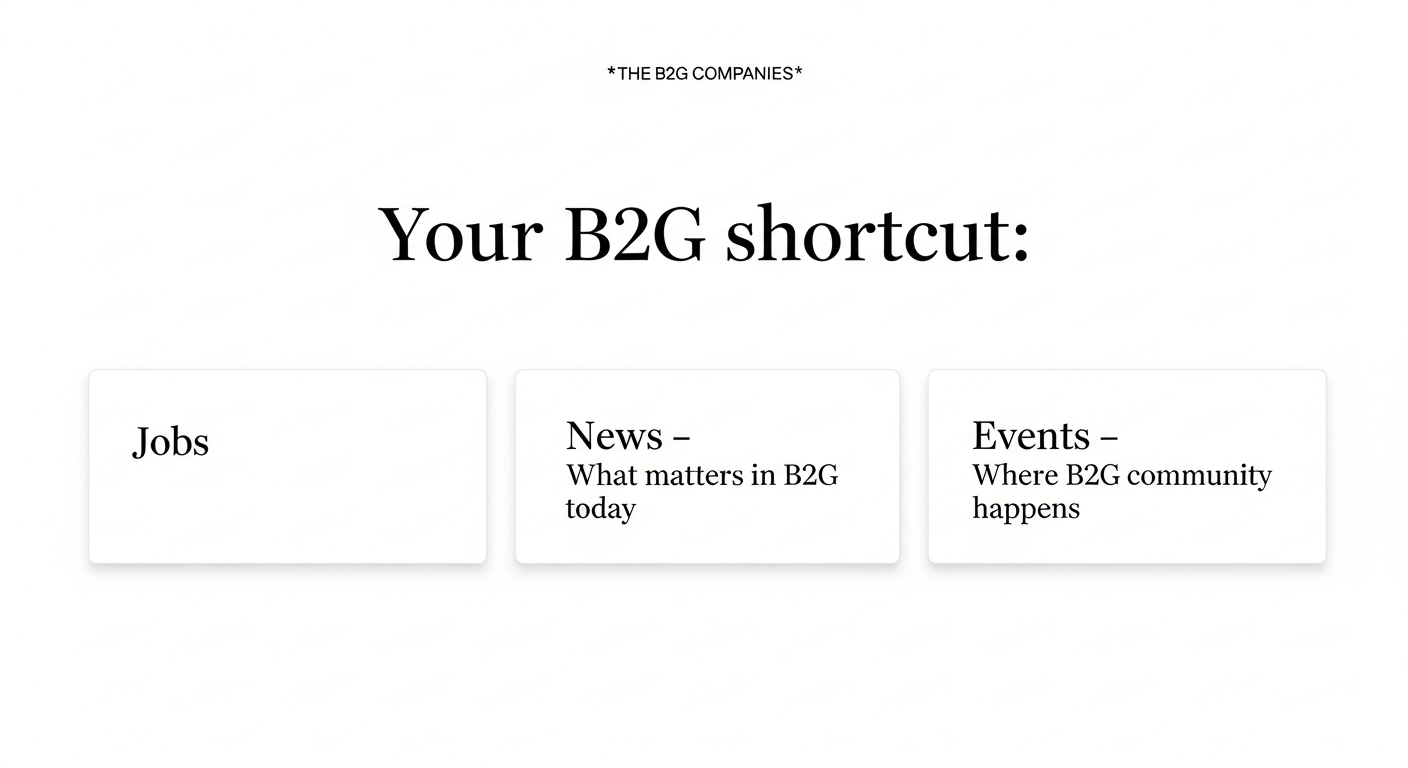 TheB2GCompanies | Your B2G shortcut
